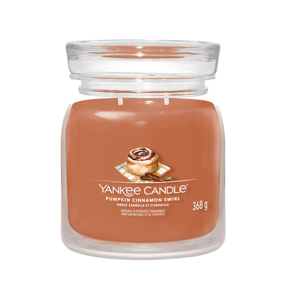 Yankee Candle Pumpkin Cinnamon Swirl Signature Medium Jar Candle