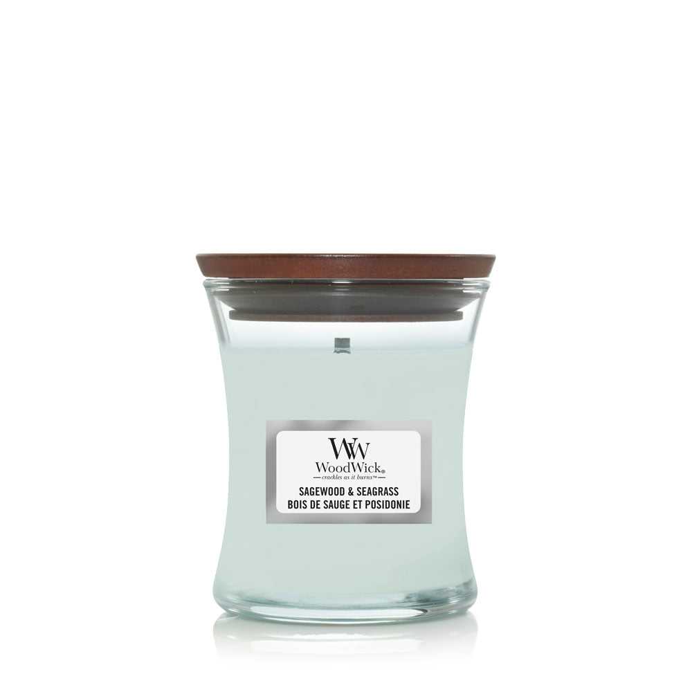 WoodWick Sagewood and Seagrass Small Jar Candle