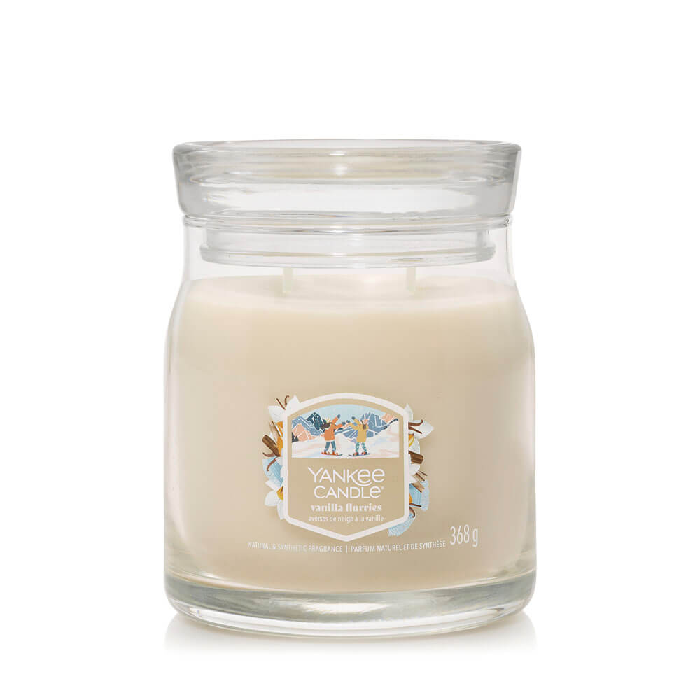 Yankee Candle Vanilla Flurries Signature Medium Jar Candle