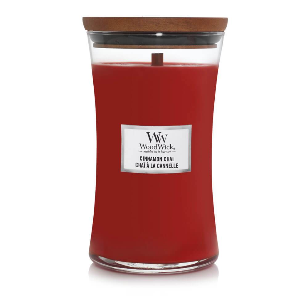 WoodWick Cinnamon Chai Large Jar Candle - Candles Direct