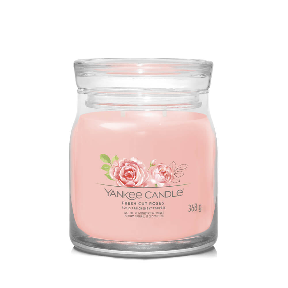 Yankee Candle Fresh Cut Roses Signature Medium Jar Candle