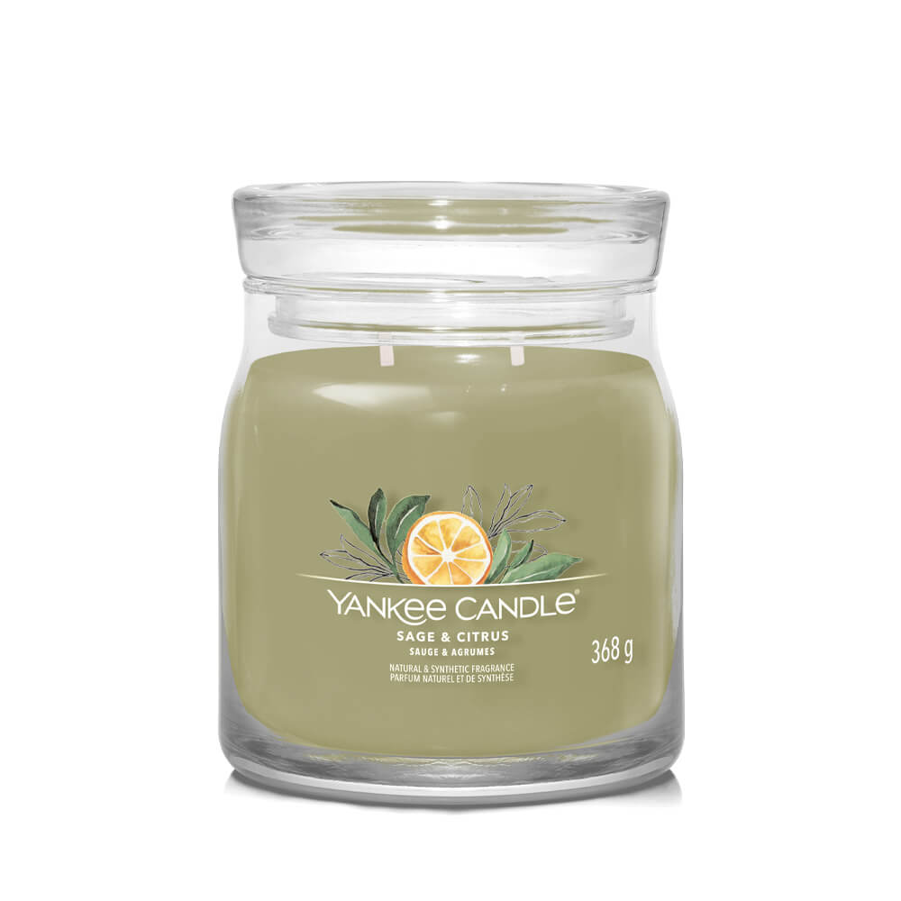 Yankee Candle Sage and Citrus Signature Medium Jar Candle